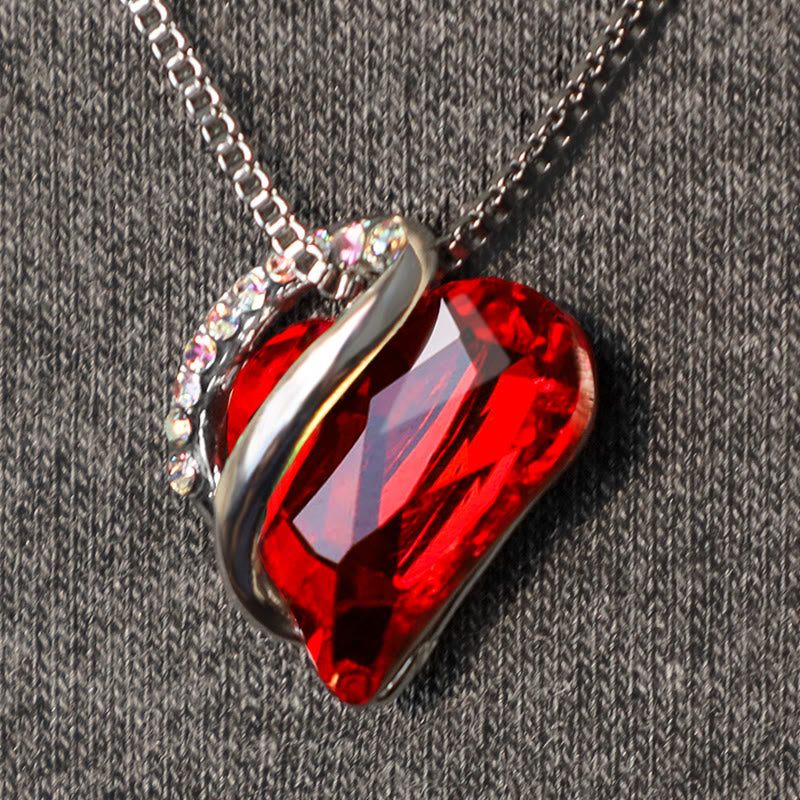 Buddha Stones Love Heart Birthstone Healing Energy Necklace Pendant ...