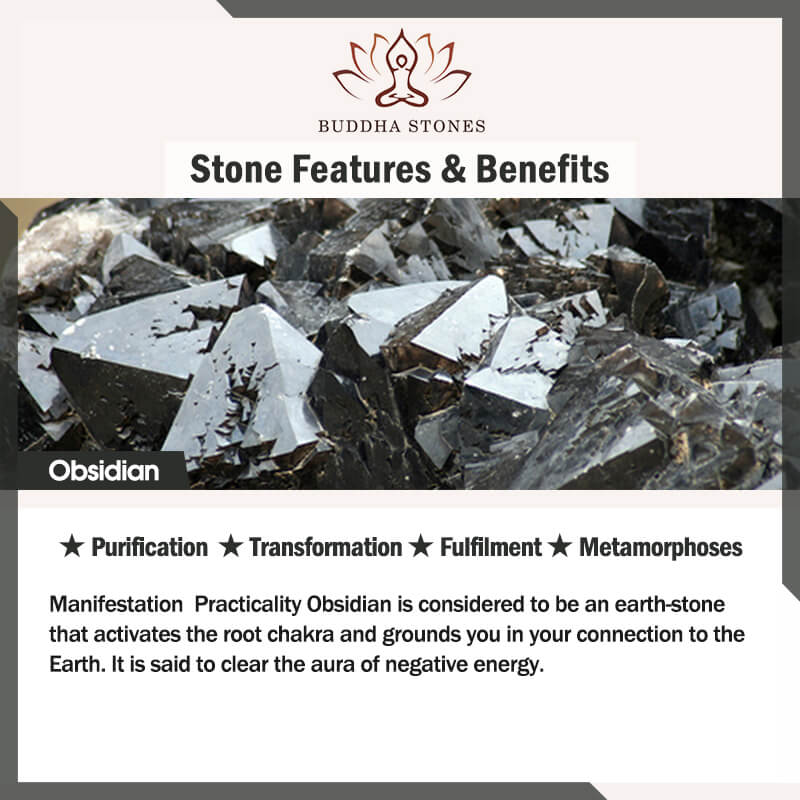 Buddha Stones Tibetan Obsidian Ganesh Ganpati Elephant Wealth Amulet N ...
