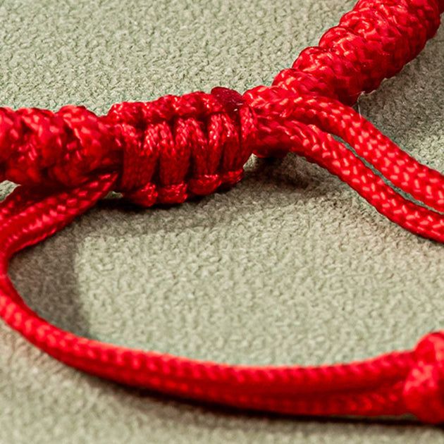 Buddha Stones Jade Luck Abundance Red String Bracelet – buddhastoneshop