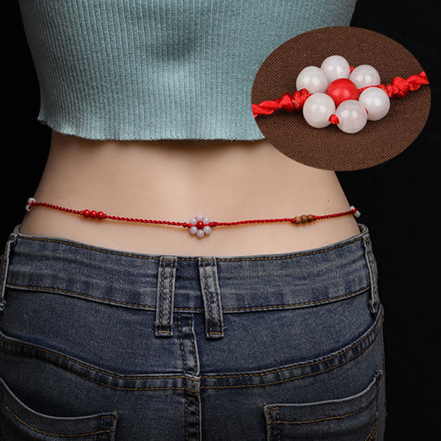 RED STRING BELLY CHAIN – buddhastoneshop