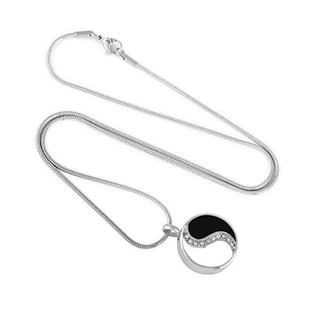 Buddha Stones Yin Yang Titanium Steel Harmony Necklace Pendant ...