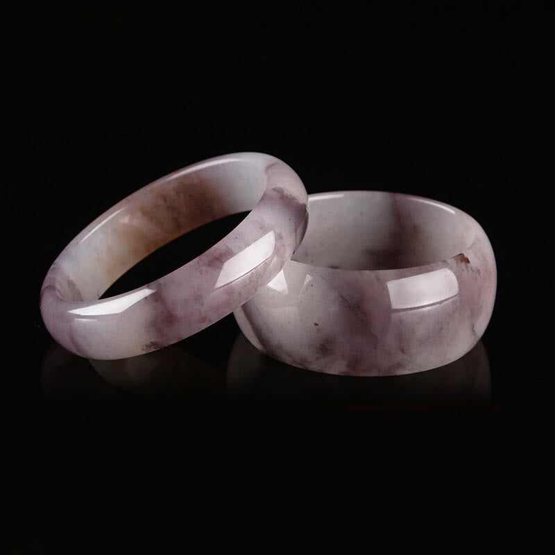 Buddha Stones Purple Jade Happiness Protection Bracelet Bangle ...