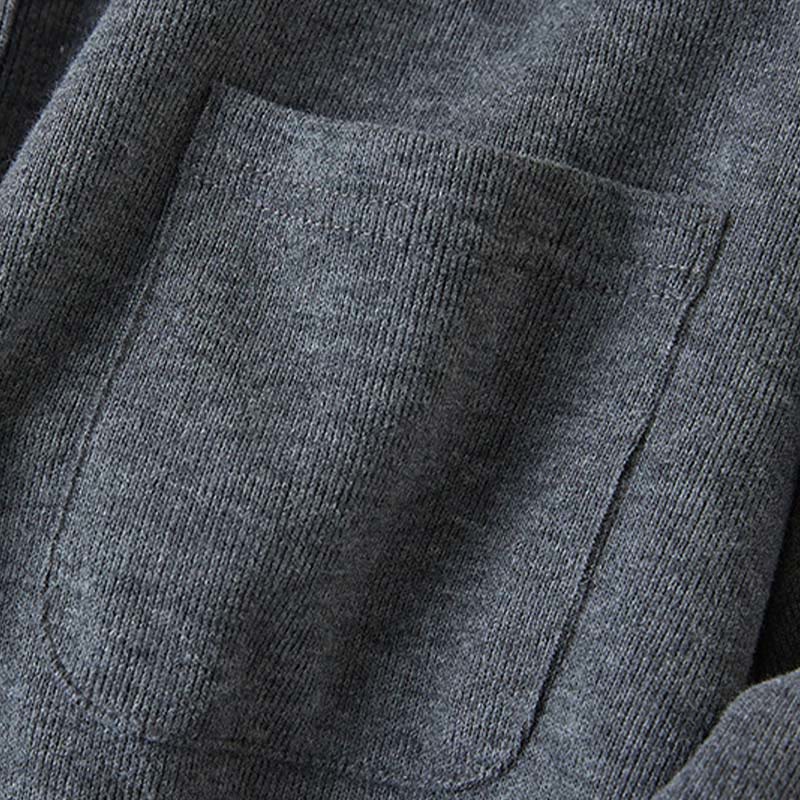 Buddha Stones Plain Buttons Women's Cotton Hooded Jacket With Pockets ...