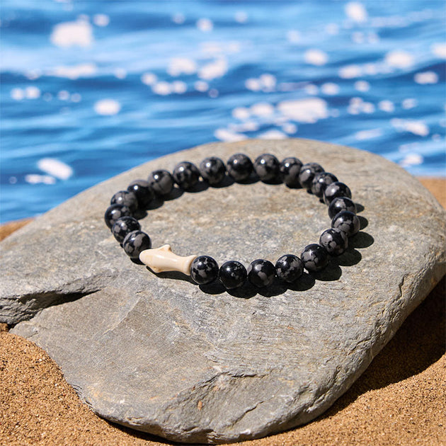 Buddha Stones Natural Agate Stone Shark Wisdom Bracelet – buddhastoneshop