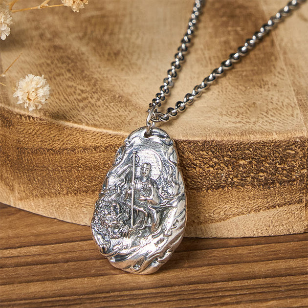 Buddha Stones Copper Kṣitigarbha Dizang Bodhisattva Compassion Pendant ...