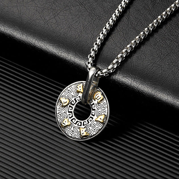 Buddha Stones Tibetan Om Mani Padme Hum Peace Buckle Creativity Neckla ...