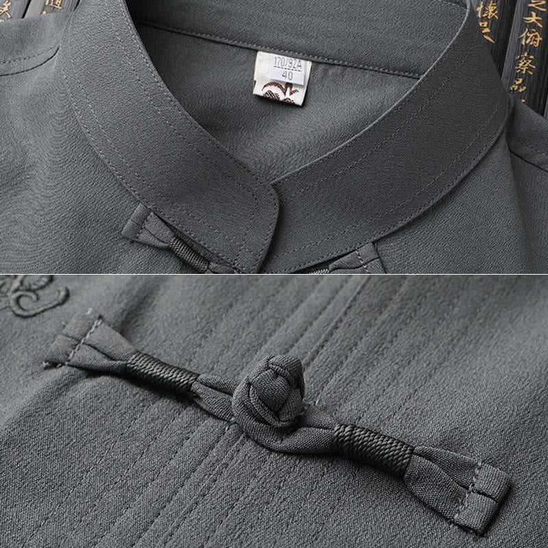 Buddha Stones Tang Suit Hanfu Chinese Dragon Traditional Kung Fu Unifo ...