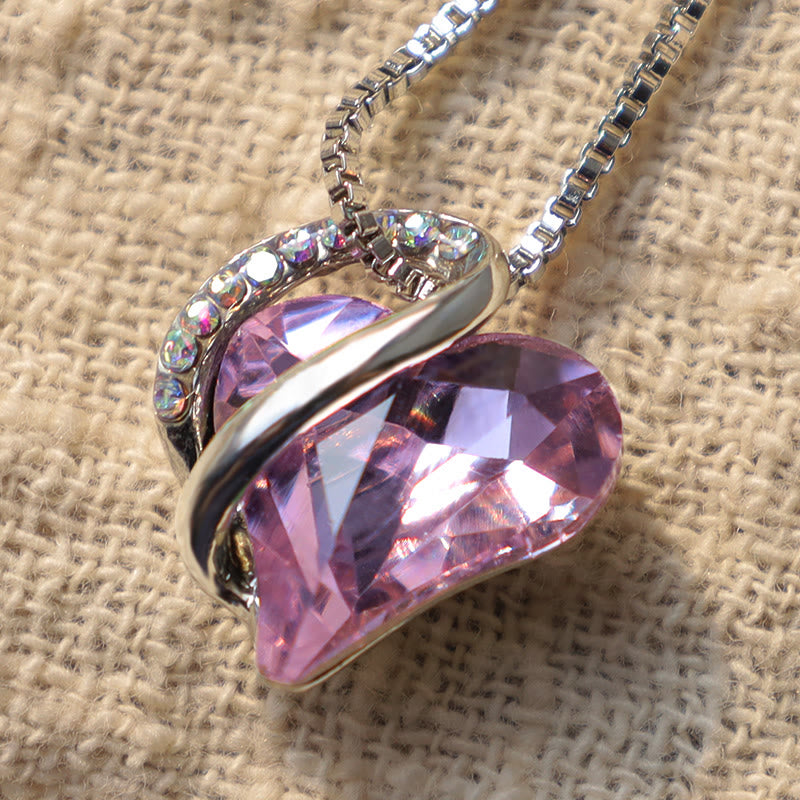 Buddha Stones Love Heart Birthstone Healing Energy Necklace Pendant ...
