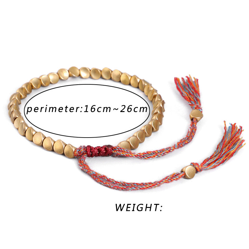 Genuine tibetan copper beads bracelet store