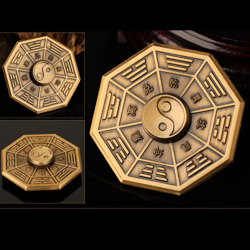 Buddha Stones Fidget Spinner Blessing Tai Chi Finger Hand Spinner Deco ...