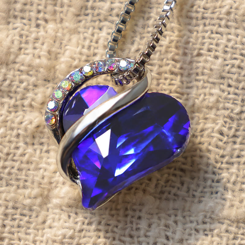 Buddha Stones Love Heart Birthstone Healing Energy Necklace Pendant ...