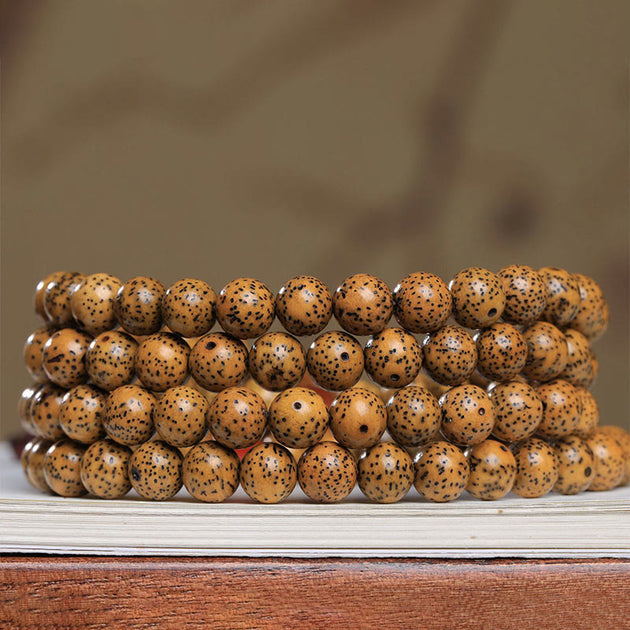 Buddha Stones 108 Mala Beads Bodhi Seed Red Agate Auspiciousness Brace ...