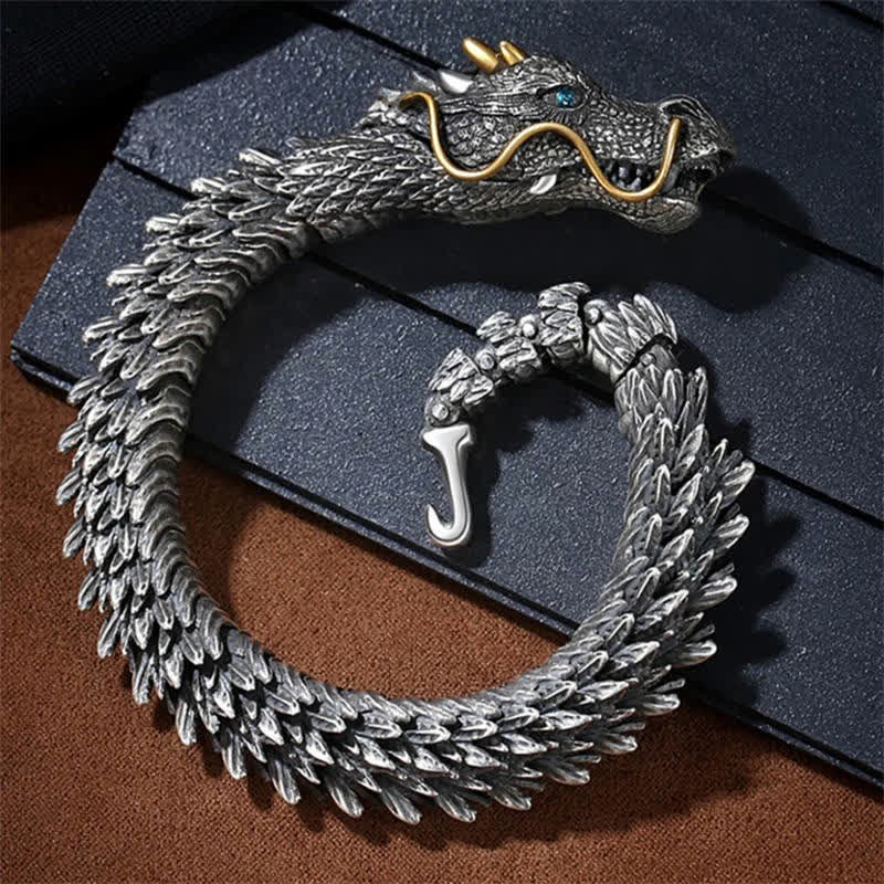 Buddha Stones Nordic Dragon Handmade Amulet Luck Protection Chain Brac ...