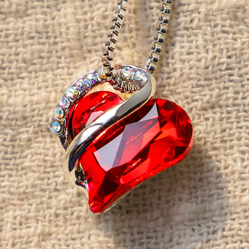Buddha Stones Love Heart Birthstone Healing Energy Necklace Pendant ...
