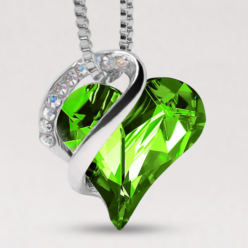 Buddha Stones Love Heart Birthstone Healing Energy Necklace Pendant ...