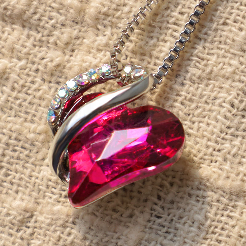 Buddha Stones Love Heart Birthstone Healing Energy Necklace Pendant ...