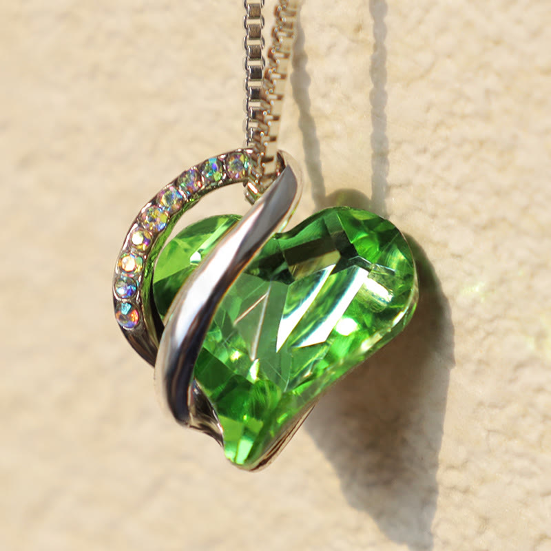 Buddha Stones Love Heart Birthstone Healing Energy Necklace Pendant ...