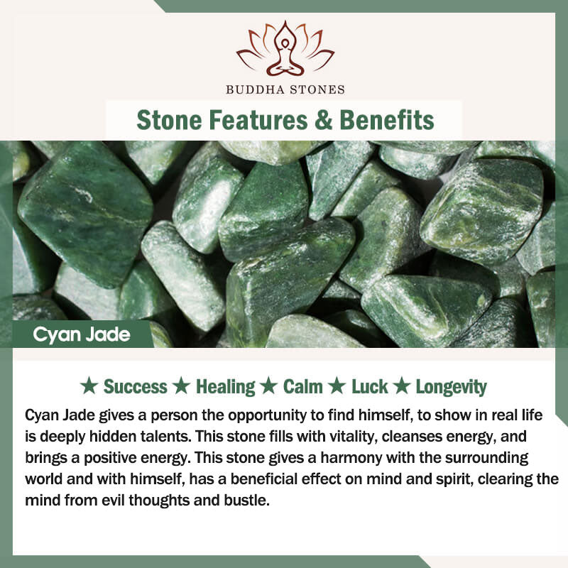 Buddha Stones White Jade Cyan Jade Bamboo Luck Protection Necklace Pen ...