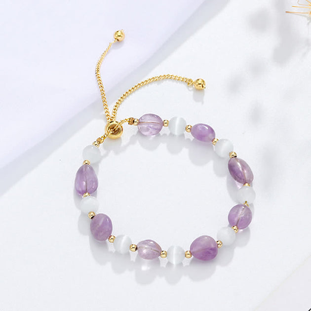 Buddha Stones Amethyst Pink Crystal Black Rutilated Quartz Spiritual A ...