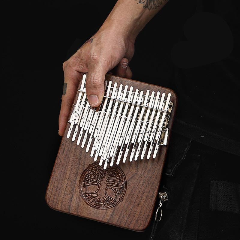 Buddha Stones Kalimba 34 Keys Thumb Piano Tree of Life Design Portable ...