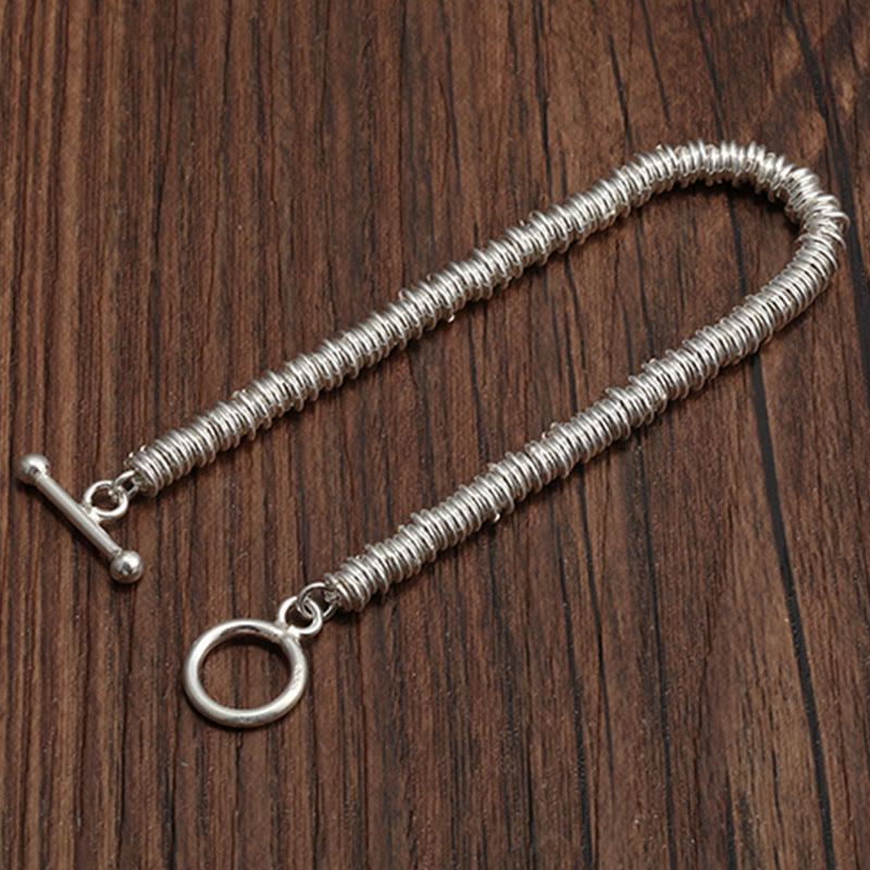 Buddha Stones Simple Circle Pattern Design Luck Chain Bracelet ...