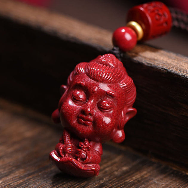 Buddha Stones Chinese Zodiac Natal Buddha Natural Cinnabar Amulet Keep ...