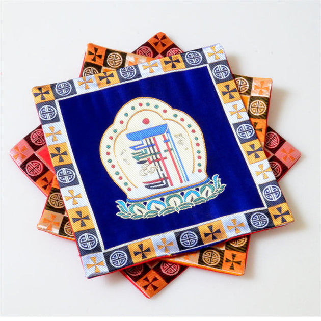 Buddha Stones Prayer Altar Mat Man-Bcu Kalachakra Healing Meditation J ...