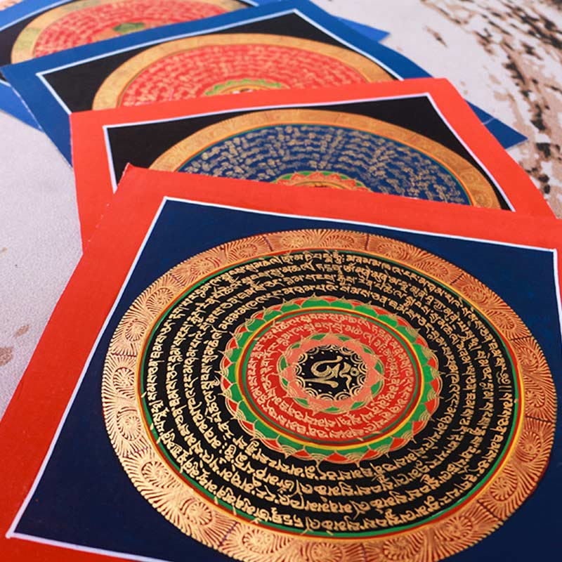 Buddha Stones Tibetan Handmade Thangka Painting Blessing Thangka Blind ...