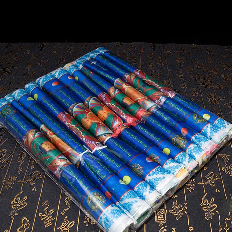 Buddha Stones Tibetan 5 Colors Windhorse Buddha Tara Scriptures Healin ...