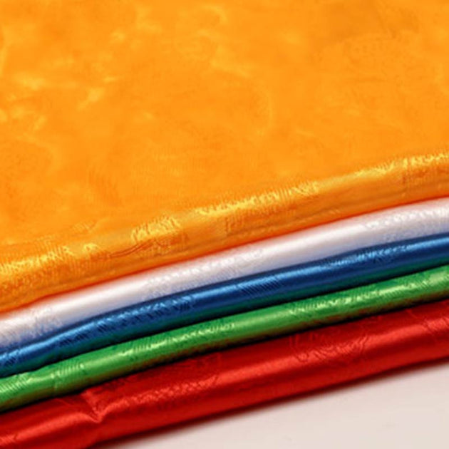 Tibetan Lucky Blessing 5 Colors Dragon Phoenix Pattern Khata Decoratio ...