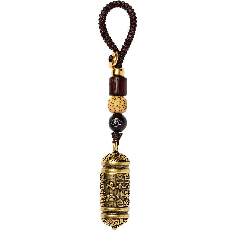 Buddha Stones Heart Sutra Copper Key Chain – buddhastoneshop