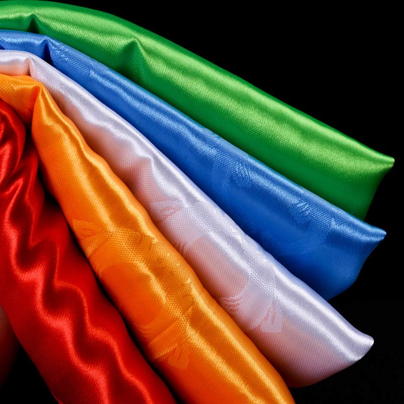 Buddha Stones Tibetan Blessing Auspicious 5 Colors Khata Decoration ...