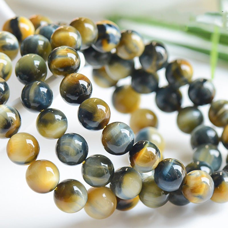 Buddha Stones Tiger Eye Protection Courage Strength Bracelet ...