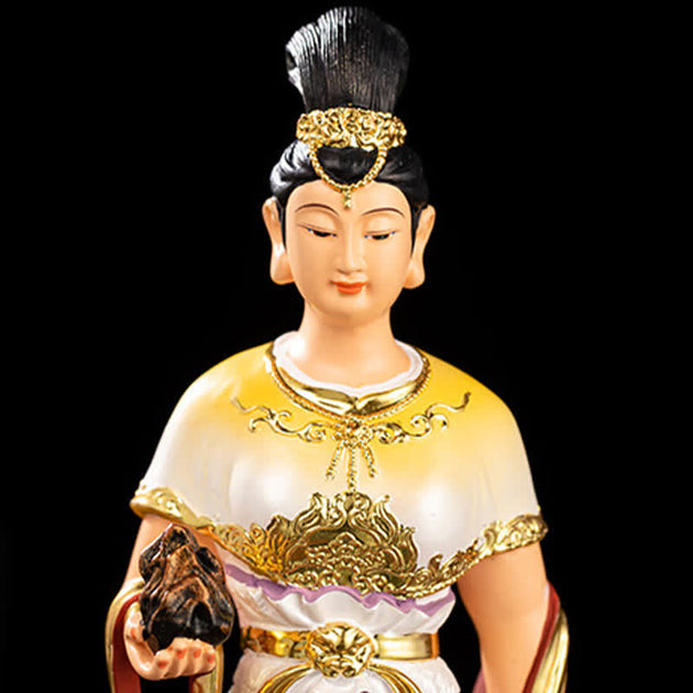 Buddha Stones Bodhisattva Nuwa Protection Resin Statue Home Decoration ...
