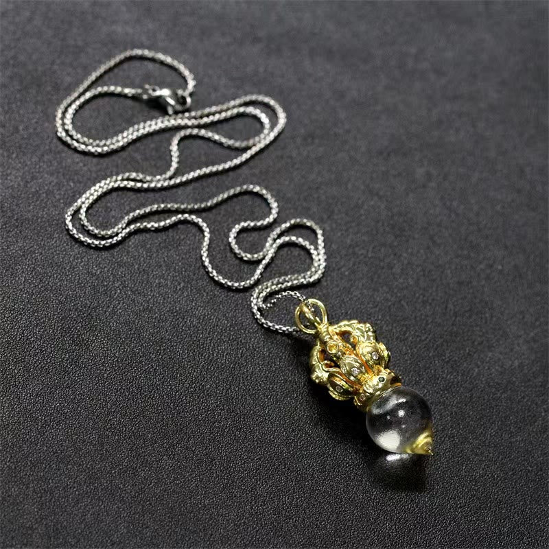 Buddha Stones Tibetan Dorje Vajra 4 Prong Lotus Liuli Crystal Strength ...