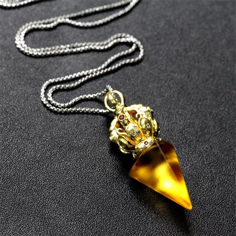 Buddha Stones Tibetan Dorje Vajra 4 Prong Lotus Liuli Crystal Strength ...