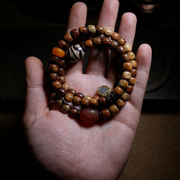 Buddha Stones Tibetan Bodhi Seed Amber Dzi Bead Agate Zakiram Goddess ...