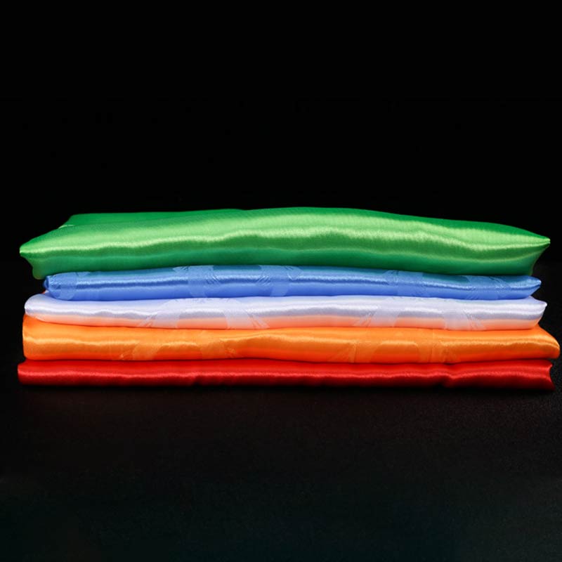 Buddha Stones Tibetan Blessing Auspicious 5 Colors Khata Decoration ...