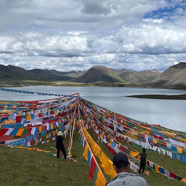 Buddha Stones Tibetan 5 Colors Windhorse Auspicious Outdoor 25 Pcs Pra ...