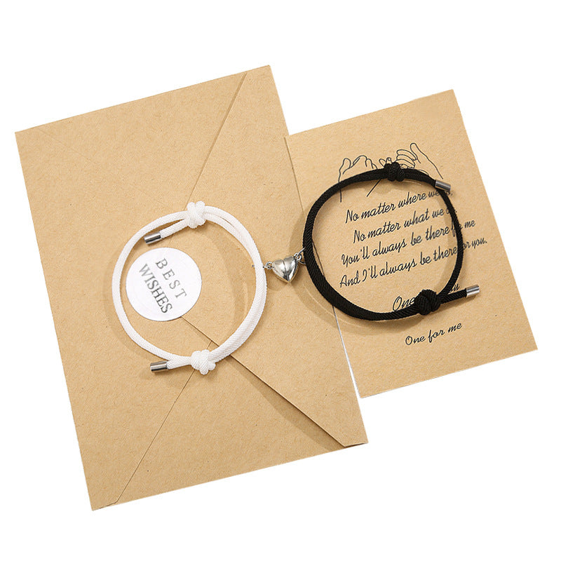 2Pcs Love Magnetic Couple String Strength Bracelet – buddhastoneshop