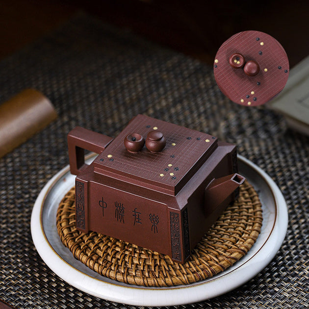 Buddha Stones Yixing All Handmade Gomoku Playing Chess Purple Clay Kun ...