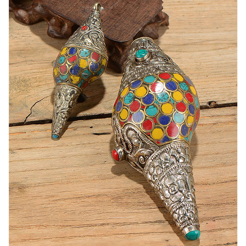 TIBETAN CONCH SHELL-Buddha Stones – buddhastoneshop