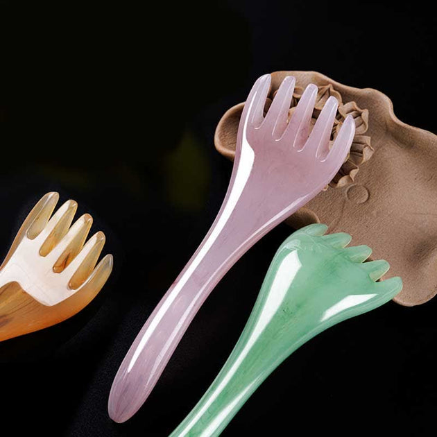 Resin Gua Sha Massage Comb Tool Set – buddhastoneshop