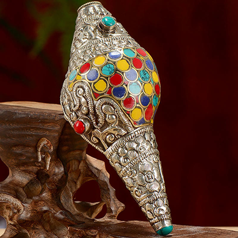 TIBETAN CONCH SHELL-Buddha Stones – buddhastoneshop