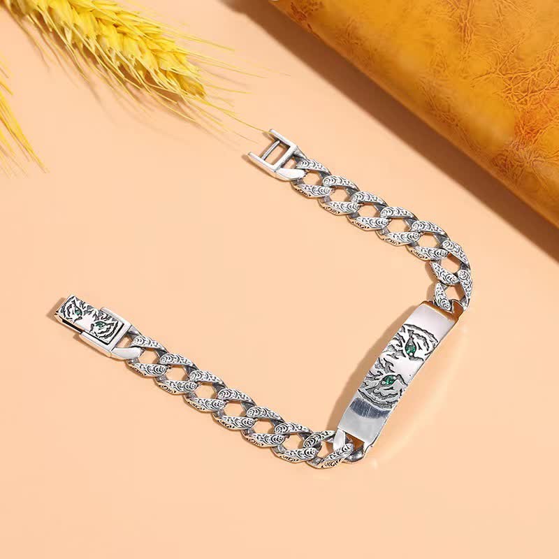 Buddha Stones Tiger Copper Luck Cuff Chain Bracelet – buddhastoneshop