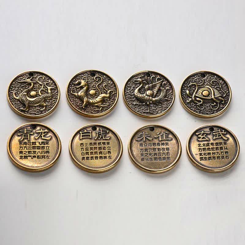 Buddha Stones Four Symbols Azure Dragon White Tiger Vermilion Bird Bla ...