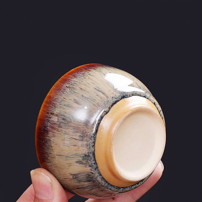 Buddha Stones 12 Chinese Zodiac Pattern Ceramic Teacup Kung Fu Jian Ch ...