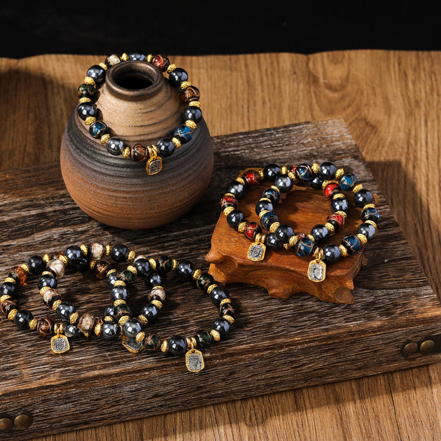 Buddha Stones Tibetan Zakiram Goddess of Wealth Liuli Glass Incense As ...