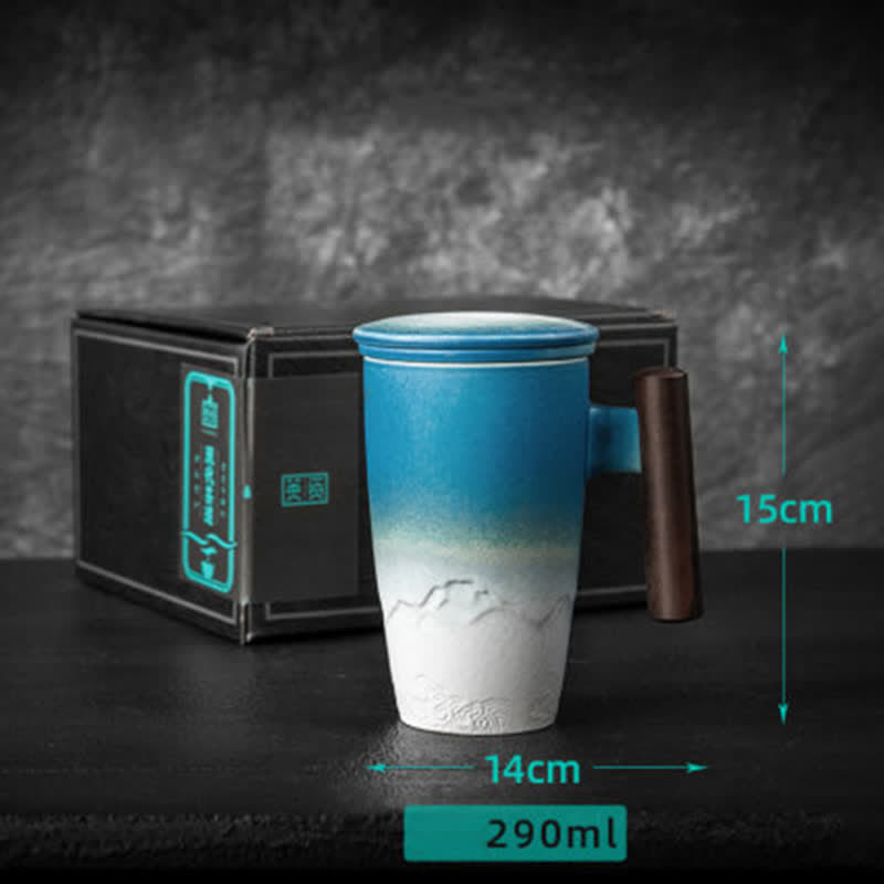 Buddha Stones Vintage Mountain Sea Ceramic Teacup Tea Cups ...