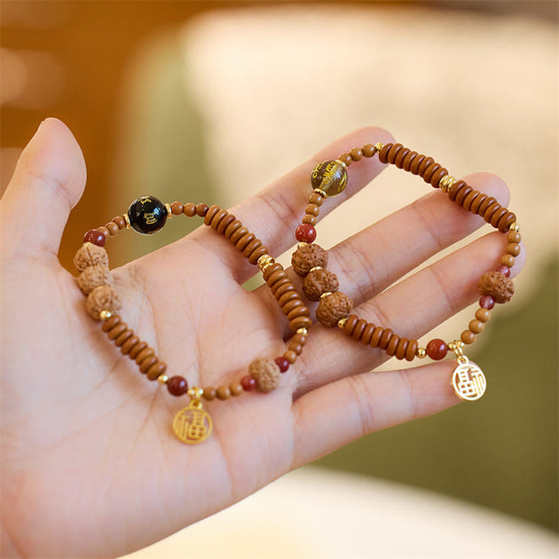 Buddha Stones Tibetan Bodhi Seed Black Onyx Smoky Quartz Om Mani Padme ...